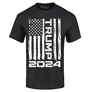 shop4ever® Trump Flag 2024 T-Shirt Large Black 0