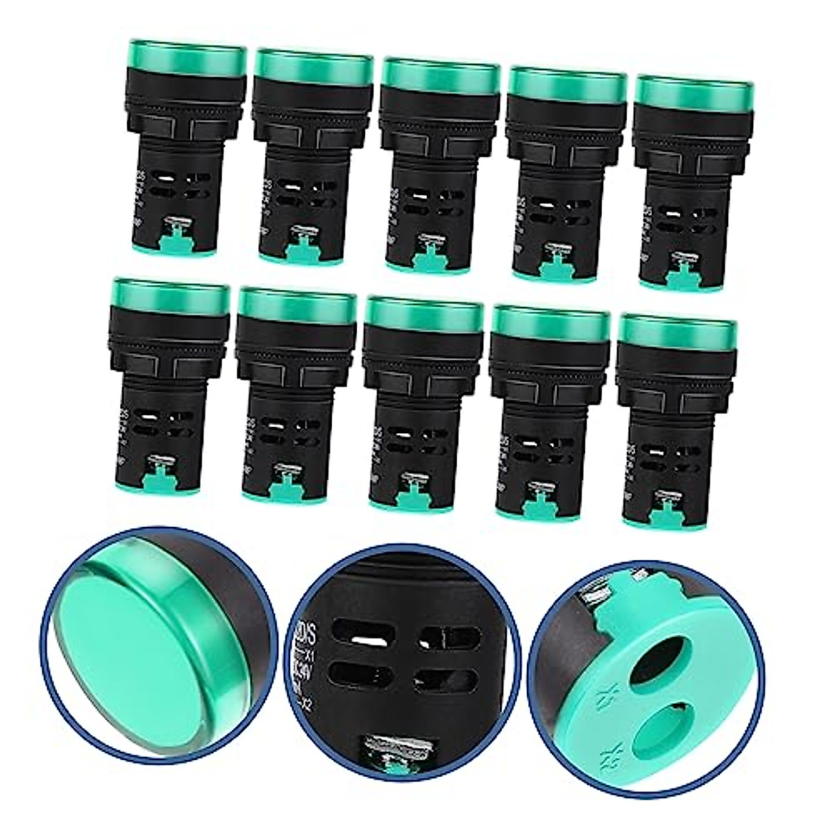 Unomor 10 Pcs 1 Set harbor Marine Navigation Lamps signal light yacht lights yacht marine truck Yacht Lights indicator light working lamp Port Light Boat Lamps Light bulb headlights abs