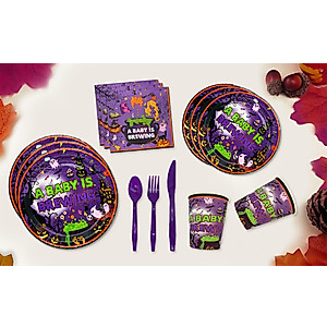 Halloween Baby Shower Party Supplies A Baby is Brewing Baby Shower Decorations Hocus Pocus Baby Shower Decorations Hocus Pocus Plates and Napkins Hocus Pocus Party Supplies