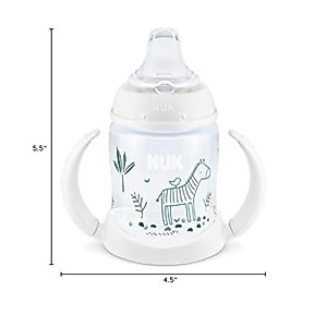 NUK Learner Cup, 5oz, 2-Pack, Elephant/Zebra