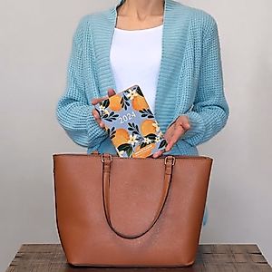 Orange Circle Studio Planner 2024, Weekly & Monthly Calendar, To Do List Notepad, Appointment Book, Budget & Goal Tracker, Small Pocket 17-Month Agenda for School/Work, Fruit & Flora