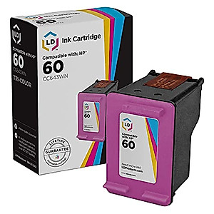 LD Products Remanufactured Compatible Ink Cartridge Replacement for HP 60 CC643WN (Tri Color) for use in HP Photosmart, Envy e All-in-one, and Deskjet Printers