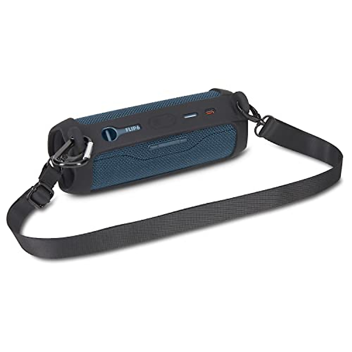 JBL FLIP 6 Portable Wireless Bluetooth IP67 Waterproof Speaker Bundle with Boomph Silicone Protective Case - Blue