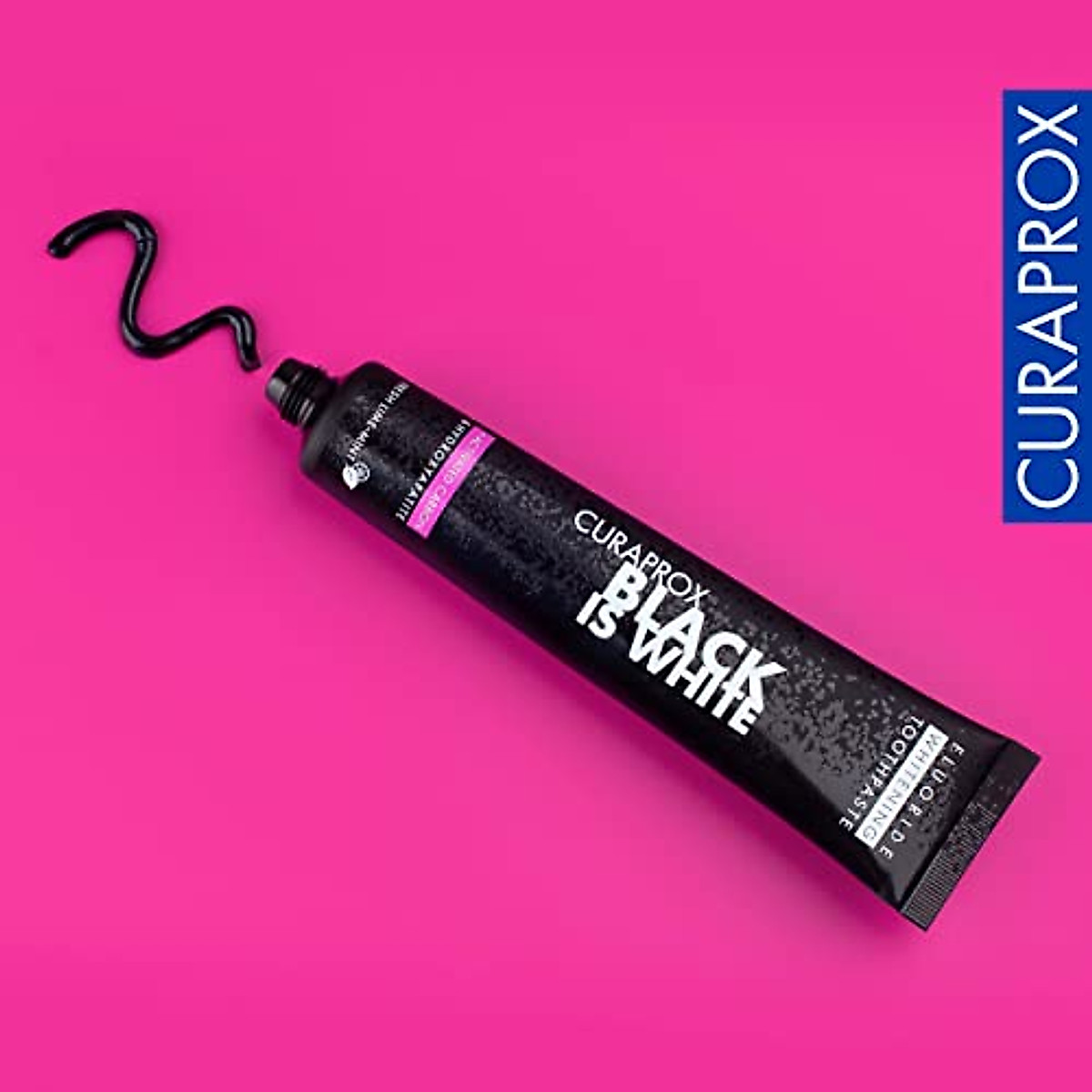 Curaprox Black is White Activated Charcoal Toothpaste, 90ml