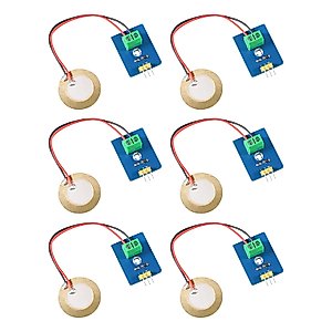 6Pcs Piezo Analog Ceramic Vibration Sensor Module Controller Piezoelectricity 3.3V/5V Electronic Components Supplies Sensor Board