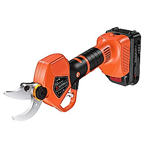OUPINLH Electric Pruning Shears with 2 Pcs 21V Compact Battery 2000mAh 1.2 Inch(30mm) Cutting Diameter Cordless Battery Powered Pruner for Garden Branch 6-8 Working Hours