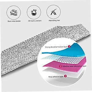 Naisicore Hand Push Sweeper, 3 in 1 Hand Sweeping Mop with Vacuum Cleaner & Crumb Sweeper, Floor Cleaning Tools for Cleaning Floor Rugs Hair, Fruit Shell, Dust (Blue)