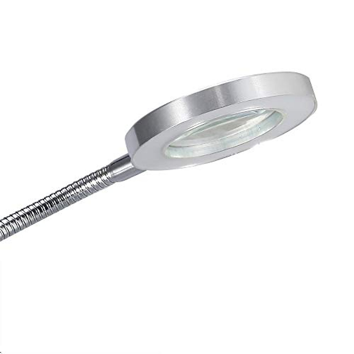 Simlug Magnifying Glass Lamp, Magnifying Light Table Base Holder USB Powered Portable Clamp Table Base Holder Desk Magnifier Lamp Ideal for Eyebrow Tattoo Tattoo