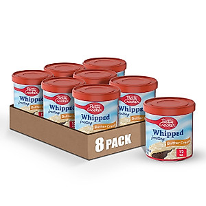 Betty Crocker Gluten Free Whipped Butter Cream Frosting, 12 oz. (Pack of 8)