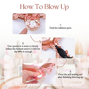 MURDIZZO Rose Gold Happy Birthday Decors Women,Rose Gold Birthday Decors w/ Banner, Fringe Curtains, Feminine-Themed Foil Balloons, Balloon Kits 13th 21st 25 30 40 50th Birthday Decors