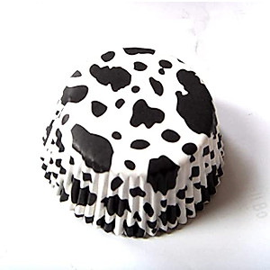 Cow Animal Paper Muffin Cupcake Liners case Birthday Baking Cups Holders 100 pcs,Standard Size 2x1.25inch