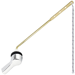 Hygie Rinse Universal Metal Toilet Handle Replacement Kit Front Mount Compatible with Kohler/Gerber/Glacier Bay Toilet Tank, Toilet Flusher Lever, Chrome