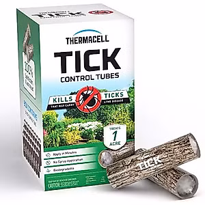 Tick Tubes For Yards 24-Pack - Outdoor Tick Control for Yards | Safe Effective Tick Prevention | Easy-to-Use | No Spray or Mess Cover 1/4 Acre | Protects Dogs Cats Pets & Family | Natural Pest Control