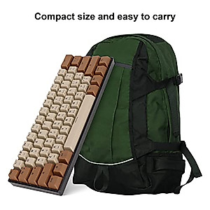 Zyyini 61keys Mechanical Keyboard,Line Separation Typ C Gaming Keyboard Mixing Light Ergonomics Key,Computer Keyboard for Win2000, ME,XP, Vista,Win 7,HarmonyOS, Win 8,Win 10,Android,OS X(Green axis)