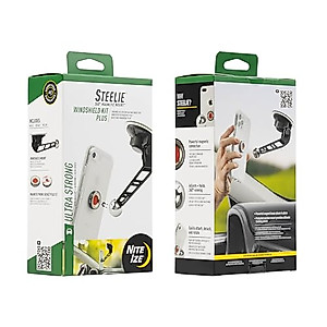 Nite Ize Original Steelie Windshield Mount Kit - Magnetic Cell Phone Holder for Car Accessories - Sturdy Car Windshield Mount for Cell Phones