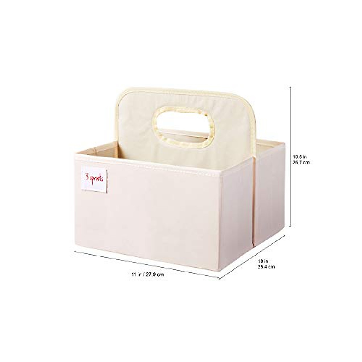 3 Sprouts Baby Diaper Caddy - Organizer Tote Bag for Baby Essentials Boy or Girl - Baby Shower Basket - Nursery Must Haves - Registry Favorites - Newborn Caddie Car Travel, Hedgehog