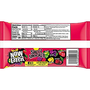 Now & later Shell Shocked Mixed Fruit Candy, 3.5 Ounce, Pack of 18