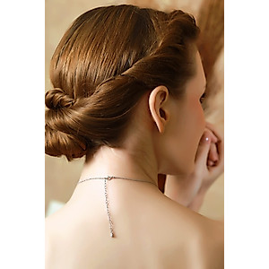 B. BRILLIANT Sterling Silver 1mm Thin Cable Rolo Choker Size Chain Necklace for Pendants, 13” + 3"