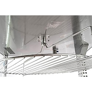 KoolMore 18 in. Commercial Pizza Display Warmer with 4 Rotating Racks in Stainless-Steel (KM-HPD4-18)