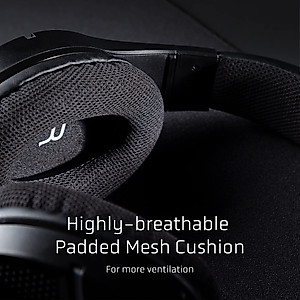 TECWARE Q2 Professional Gaming Headset with Crystal Clear Mic & Large Earpads, Gaming Headphones for Mobile Phone, PS4, PC and Tablet. (Black)