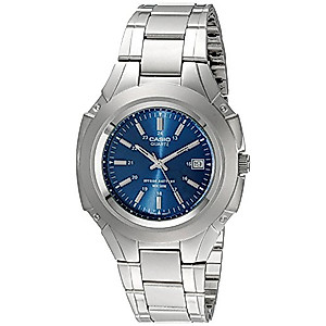 Casio Men's MTP3050D-2AV Classic 10-Year Battery Stainless Steel Dress Watch