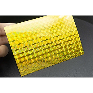Fish Scale Sticker 20 PCS 5 Colors 7.3x10cm DIY Holographic Laser Sticker Fishing Lure Stickers Stereoscopic Adhesive Film Flash Tape Reflective Tackle