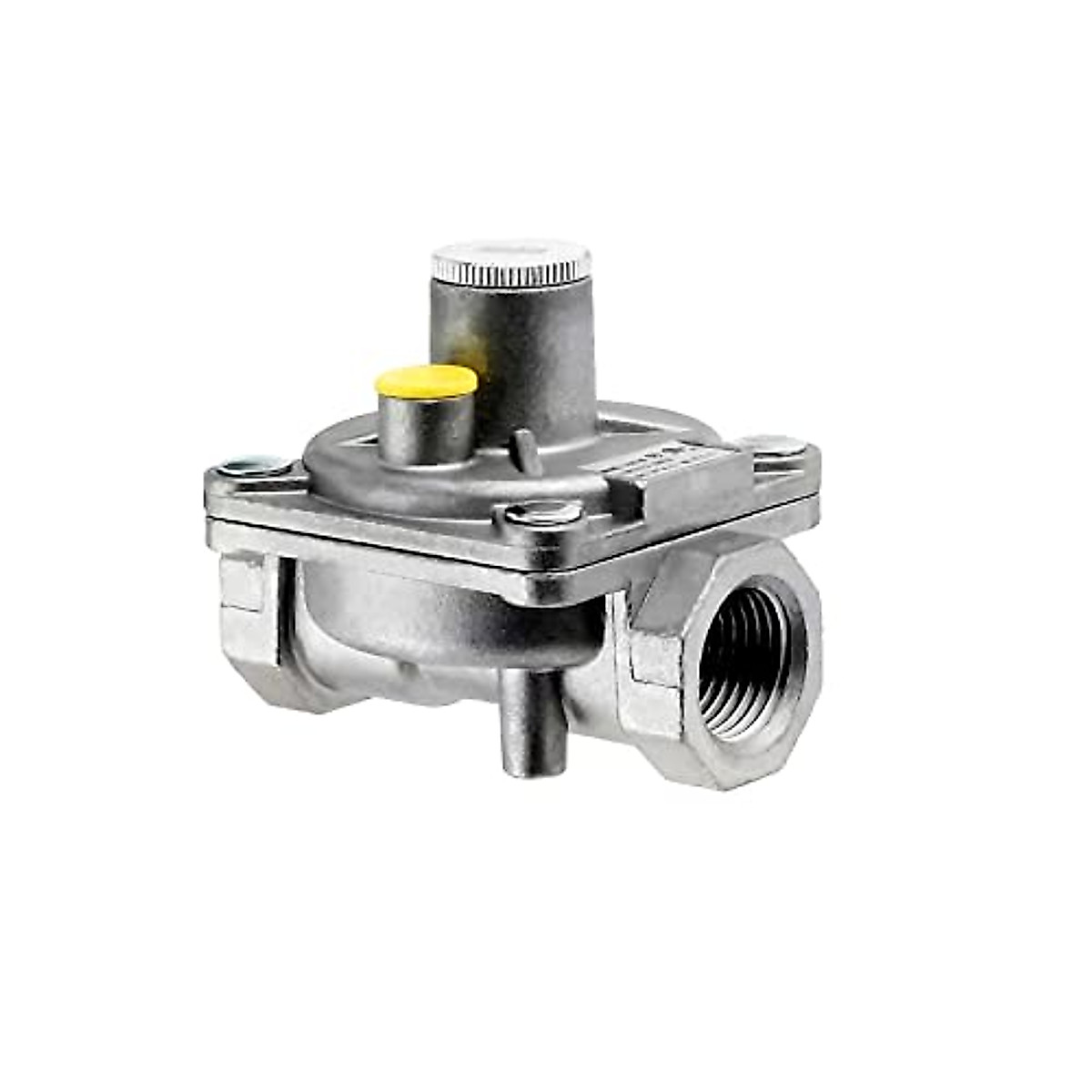 Guofulda 1/2'' Natural Gas Regulator, Inlet Pressure:1/2’’ PSIG, Outlet Pressure LPG 5" W.C, 1/2"-14NPT Grill Regulator for NG Gas Low Pressure Regulator with Gas Line Thread Tape