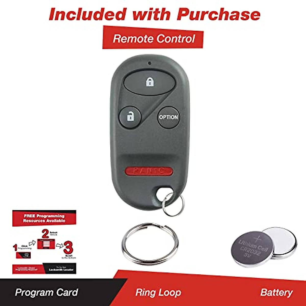 New Keyless Entry Remote Key Fob for Honda (A269ZUA101)