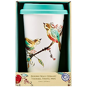 Lenox Chirp Thermal Travel Mug, 1 Count (Pack of 1), Multi