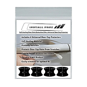 Install Proz Self-Healing Clear Paint Protection Film (4 Door Cup Protectors)