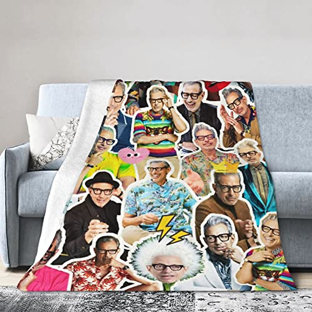 Blankets Jeff Goldblum Soft and Comfortable Warm Fleece Throw Blankets Yoga Blankets Beach Blanket Picnic Blankets for Sofa Bed Camping Travel