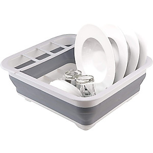 Dish Rack | Easy to Use | Collapsible | Compact & Portable Multi-Functional Dish & Vegetable Washing Basket