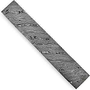 PAL 2000 KNIVES Billets Pattern Bar - Custom Damascus Steel Billet - Handmade Damascus Steel Bar - Twist Pattern Blank Blade - 15"x2"x2 mm (9920)