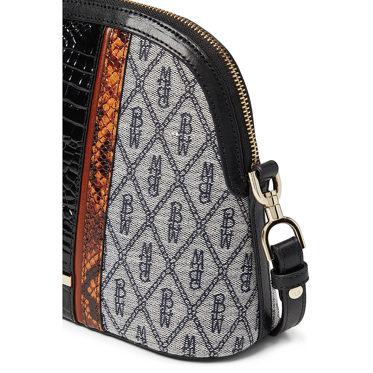 BRAHMIN Alexandria Small Georgina Crossbody Black One Size