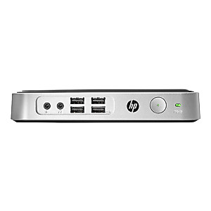 HP 2FU10AT#ABA T310 G2 Zero Client Slimline Desktop, 512MB RAM, 32GB Flash Storage, Black/Silver