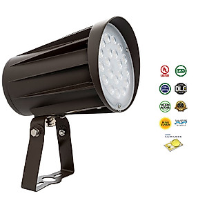 Westgate Lighting LED Outdoor Landscape Garden Bullet Flood Lights - Path Walkway Lawn Spotlights - Trunnion Mount - IP65 Waterproof - High Lumen - 120-277V (42W 3000K Warm White Trunnion)