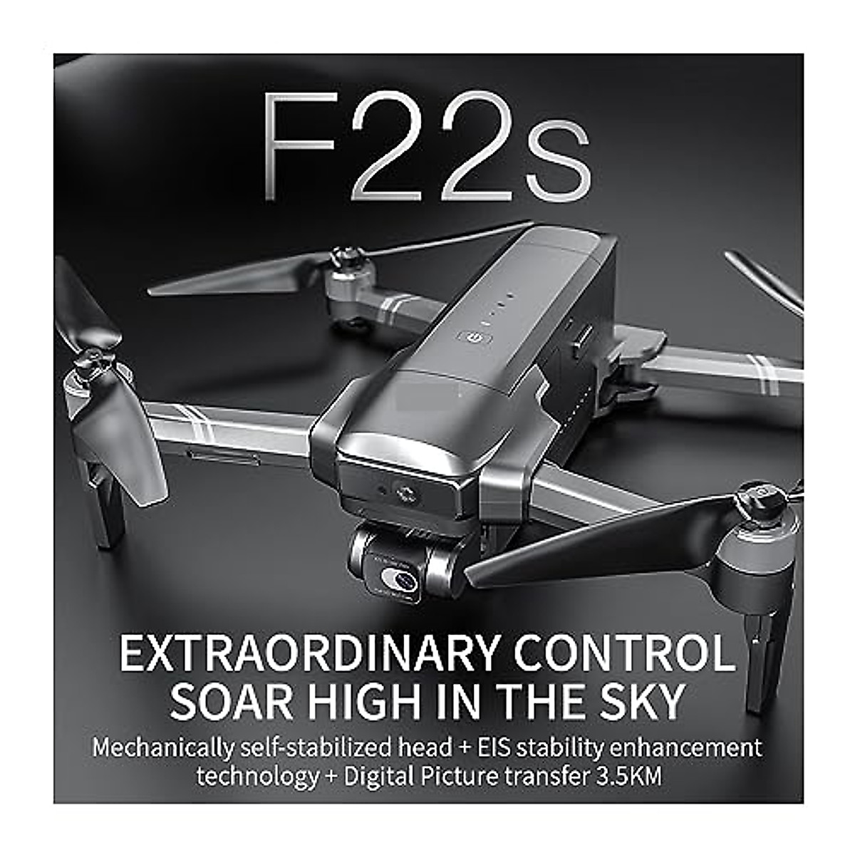 RKSTD Drone With Camera For Adults - 4K FPV Drone With Carrying Case, Foldable RC Drone Altitude Hold, Headless Mode, Camera Drone For Adults/Beginners, Gifts For Girls/Boys