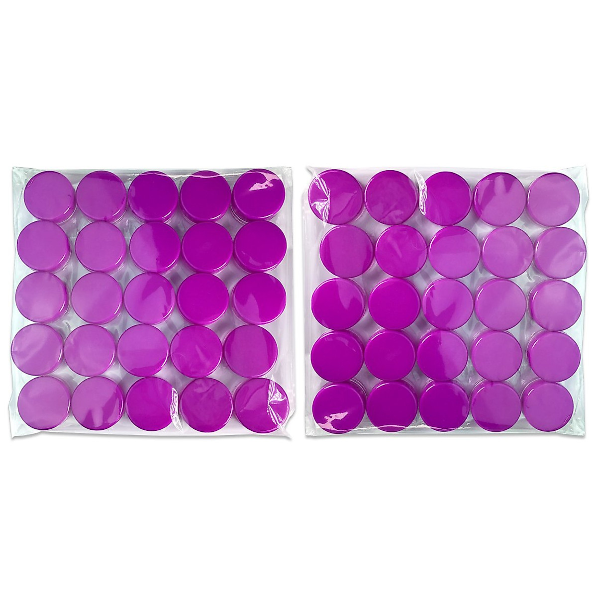 (Quantity: 50 Pieces) Beauticom 3G/3ML Round Clear Jars with PURPLE Lids for Scrubs, Oils, Toner, Salves, Creams, Lotions, Makeup Samples, Lip Balms - BPA Free