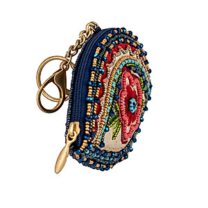 Mary Frances Womens Mary Frances Beaded Coin Purse-key Fobs (Mystic) handbag, Multi, One Size US