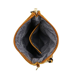 Isabelle Functional Multi Pocket Crossbody Bag (Mustard)