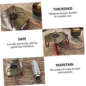 Sosoport Camping Accessories 1pc Stove Heat Shield Barbecue Burner Heat Shield Cooktop Burner Backpacking Stove Cooking Set Stainless Steel Electric Stove Burners Insulation Plate