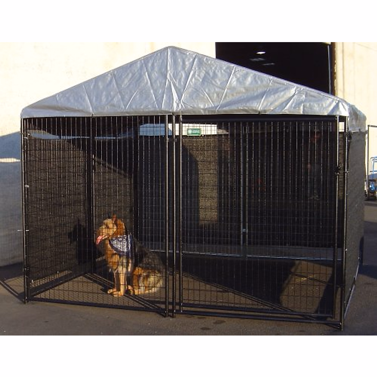 Lucky Dog Weatherguard Extra Large Shade Cloth/Winterization Kit with Grommets (57in. H x 34ft. L), Fits 10ft. X 10ft. Or 5ft. X 15ft. Outdoor Cages and Pens