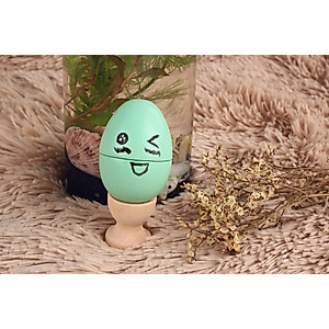 6pcs Wooden Egg Cups for Spring Easter Party Unpainted Easter Egg Holders Stands for DIY Painting Easter Craft Children's Toy