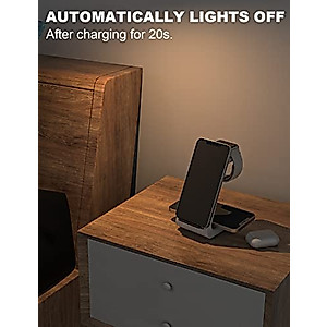 Wireless Charging Station for Apple, 3 in 1 Charging Stand for iPhone 14/13/12/11/X/8/SE Series, iWatch 7/6/SE/5/4/3/2, AirPods 3/Pro/2