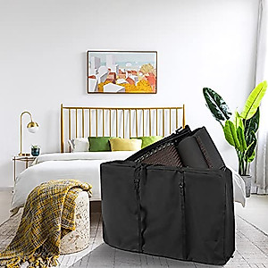 Large Outside Chair Storage Bag, Uranshin 600D Chair Carry Bag for Zero Gravity Chair Cover, Heavy Duty Folding Lounge Chair Carrying Case, Extra Large Moving Bags with Zippers (43" L x 11" W x 29" H)