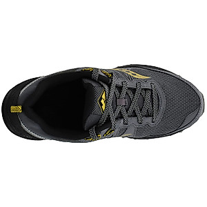 Saucony Men's Excursion TR14 Running Shoe, Dark Grey/Black/Gold, 10 W
