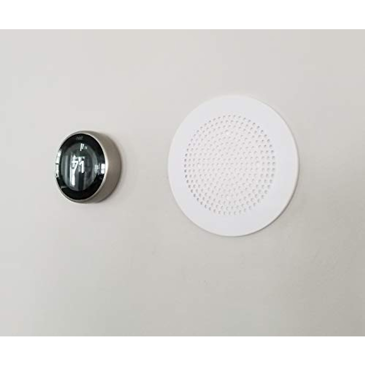 Mount Genie Flush Mount | Built-in Wall or Ceiling Bluetooth Speaker Mount [Newest 2019 Model] | Includes Optional Grill. Award Winning Design. Fantastic Sound (White, 1-Pack)