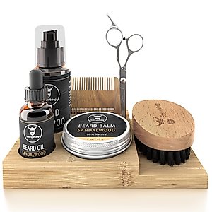 Striking Viking Beard Caddy Countertop Bathroom Organizer for Beard Products - Beard Product Holder for Beard Oil,Beard Balm,Beard Wash,Beard Comb,Beard Brush & Scissors (1pc Organizer Caddy)