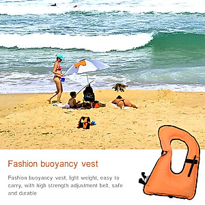 Snorkel Vest for Adults, Adjustable Light Snorkeling Jackets Safety Vests for Diving, Snorkeling, Swimming, Surfing (Up to 200 lbs Loading)