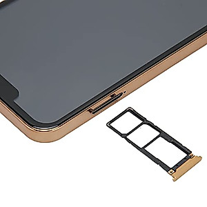 PUSOKEI Unlocked Cell Phone, 4G Mobile Phone, Android12 Smartphone, 6.1 IPS HD Screen, 4GB RAM 64GB ROM, Dual Camera 32MP+8MP, 5G WiFi, Dual SIM, Face Recognition, 4000mAh Battery (Gold)